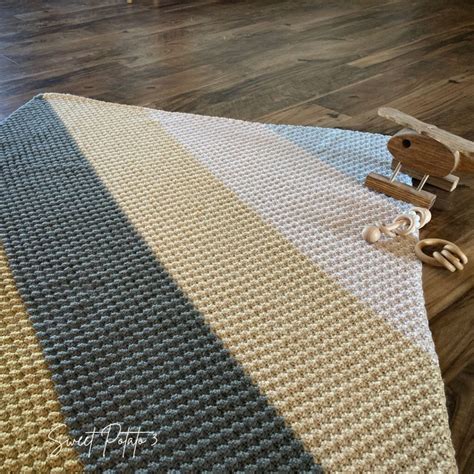 Diagonal Delights Blanket Crochet Pattern Sweet Potato 3