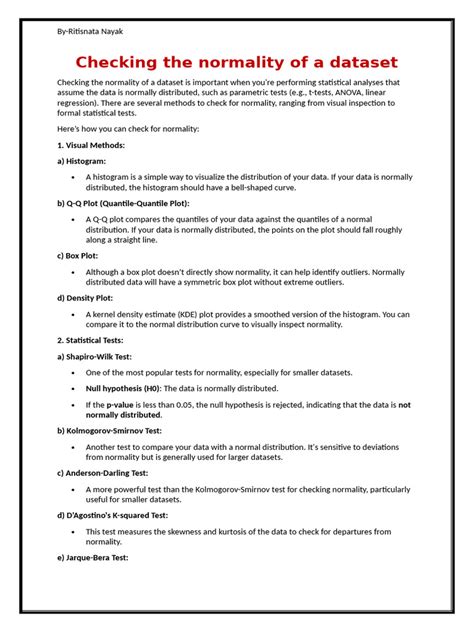 Normality Testing In Sas And Python Pdf Skewness Normal Distribution