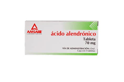 Alendronato 70mg 4 Tabletas Farmacias Similares® Tienda Online
