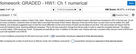 Solved Homework Graded Hw1 Ch 1 Numerical Save Core 0