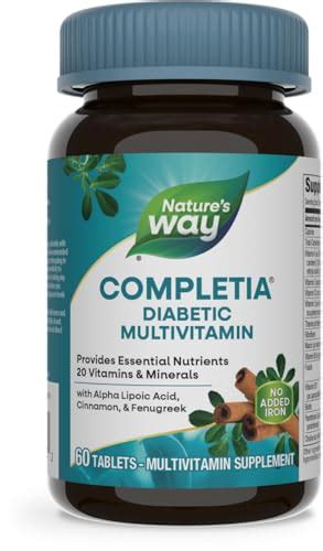 Natures Way Completia Diabetic Multivitamin Provides Essential