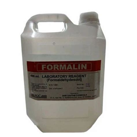 4500ml Formalin Formade Hydesoln Laboratory Reagent For Surface