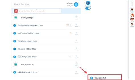 Enhancing Communication The Classroom Chat Feature For Students And