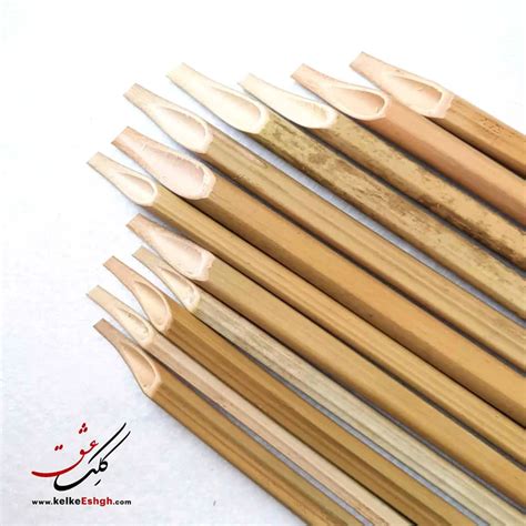 خوشنویسی خودکاری کلک عشق قلم نی خیزران تراشیده