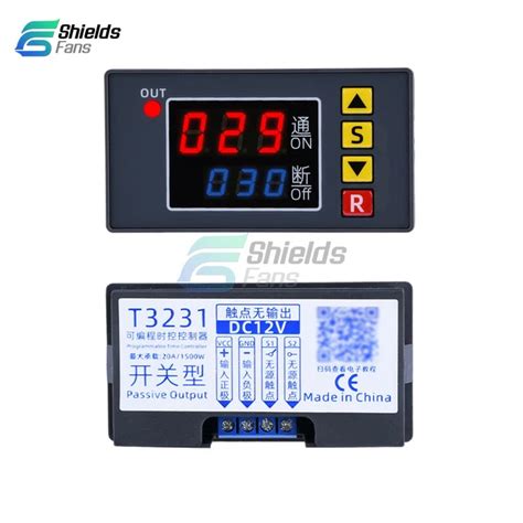 110 220v 1224v Digital Time Delay Relay Cycle Timer Control Switch