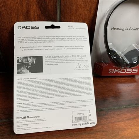 Lot Of 2 Koss Kph7 Lightweight Portable Headphone Black 21299181003 Ebay
