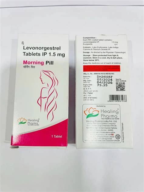 Morning Pill Levonorgestrel Tablets 1 5mg At ₹ 120 Strip In Nagpur