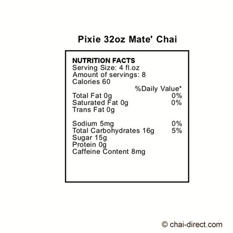 Pixie Mate By Third Street Mate Chai Tea Latte Liquid Concentrate 11