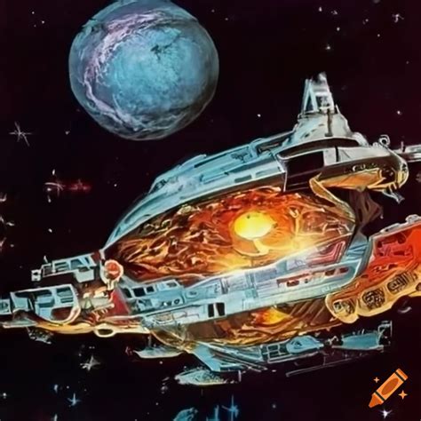 Vintage Sci Fi Art Wallpaper