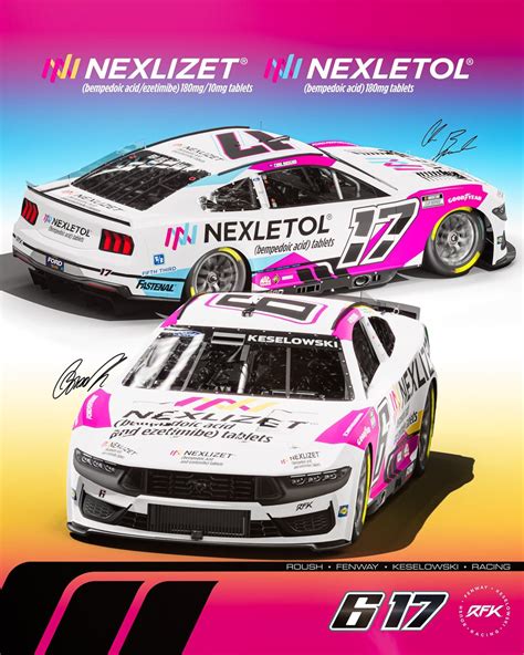 Nexletol And Nexlizet To Sponsor Rfk Racing In Four Races Rnascar