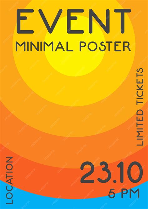 Premium Vector An Event Is A Minimal Poster For An Event