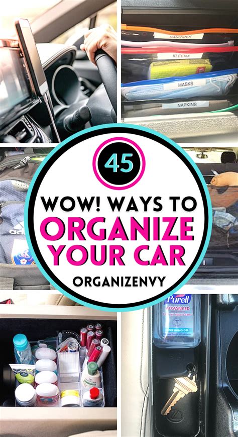 45 Winning Ways To Organize Your Car Now • Organizenvy Cars