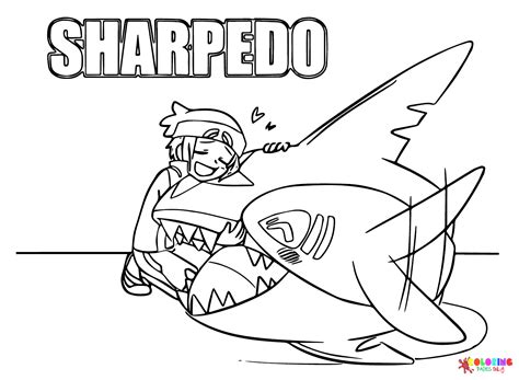 Pokemon Sharpedo Coloring Pages