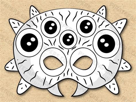 Bugs And Insects 2 Masks Printable Coloring Ladybird Beetle