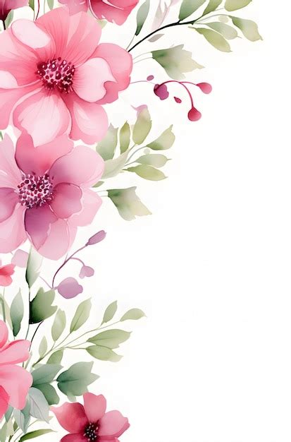 Floral Vector Background Flower Illustration Design Floral Illustration Flower Set Vector Pink
