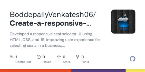 Github Boddepallyvenkatesh06create A Responsive Seat Selector Ui In