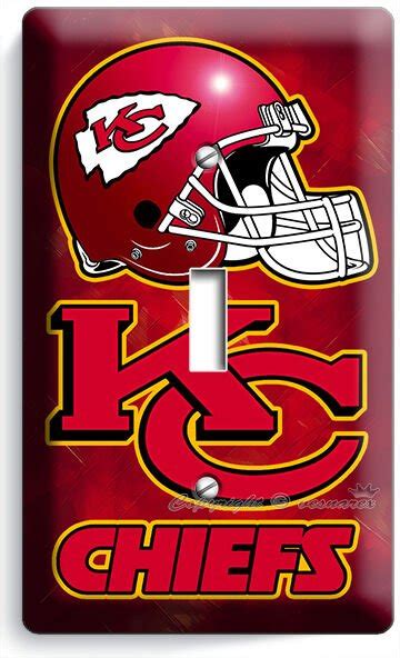 Kansas City Chiefs Football Team Logo 1 Gang Light Switch Wall Plate