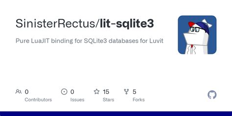 Github Sinisterrectuslit Sqlite3 Pure Luajit Binding For Sqlite3