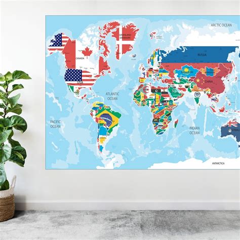 A5 Country Flags Etsy