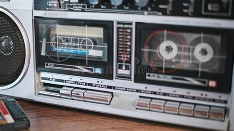 Playing Audio Cassette Tape Stock Video Video Of Speaker Knob 320777433