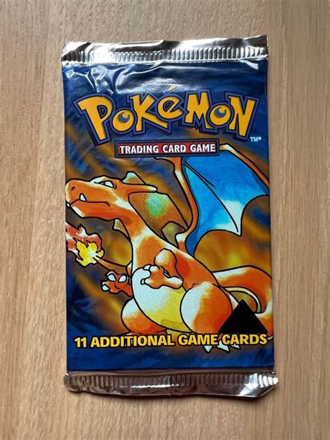 1x Pokemon Base Set Black Triangle Error Booster Foil Pack Neu Und