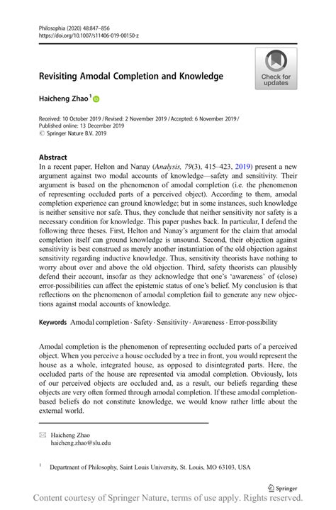 Revisiting Amodal Completion And Knowledge