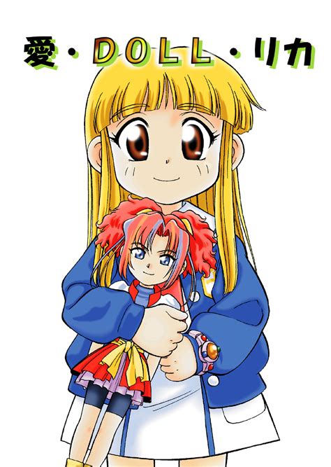 Safebooru 1girl Blonde Hair Blue Jacket Brown Eyes Cover Cover Page