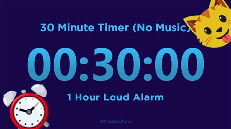 Minute Timer Countdown No Music Hour Loud Alarm YouTube