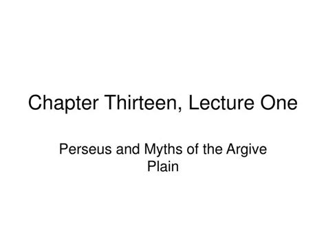 PPT Chapter Thirteen Lecture One PowerPoint Presentation Free Download ID