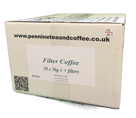 Fairtrade Decaffeinated Filter Coffee Sachets 50 X 3pint Pennine