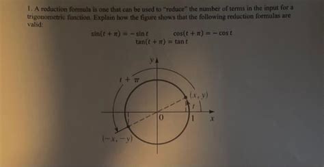 Solved 1 A Reduction Formula Is One That Can Be Used To