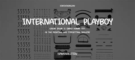 International Playboy Font Download Free Fontdownload