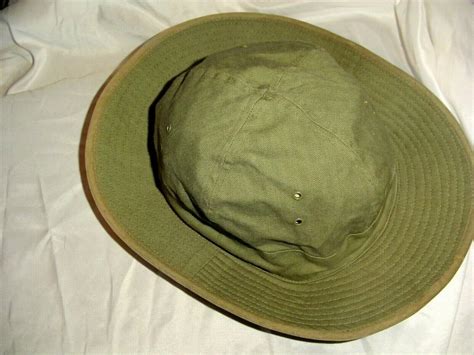 Original Us Wwii Jungle Boonie Fatique Hat 1941 Size 6 58