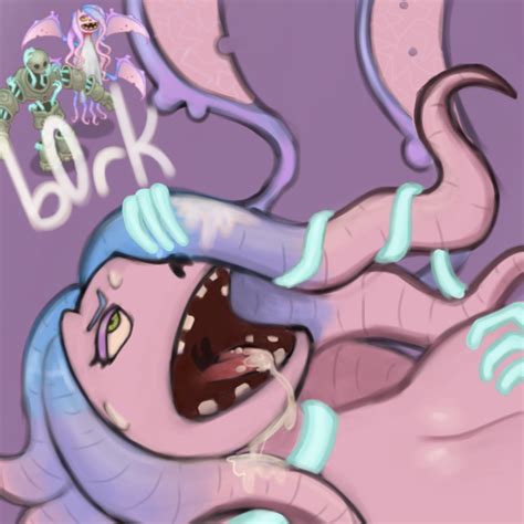 Rule 34 1girls 2monsters Artist Name Bat Wings Big Breasts Cum Cum On