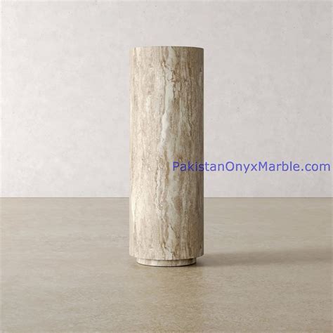 Travertine Stone Plinth Round Designs
