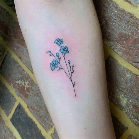 Forget Me Not Flower Tattoo Drawing 102299 Forget Me Not Flower Tattoo