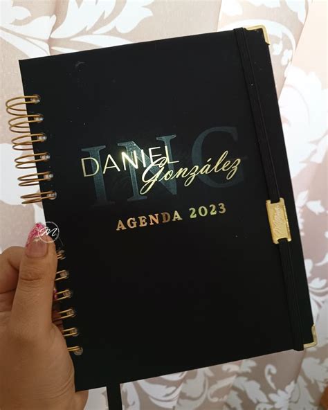 Agenda Negra Elegant Black Planner Design Gold And Black Planner