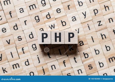 Php Word Concept Stock Image Image Of Database Abstract 143183403