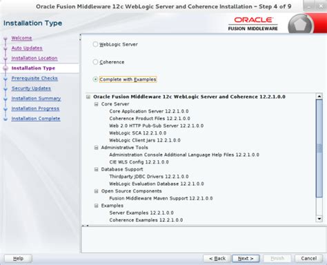 Oracle Weblogic Server 12c 1221 Installing Weblogic Server Using The Generic Installer