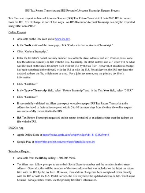 Fillable Online Cambridgecollege Irs Tax Transcript Request Cambridge