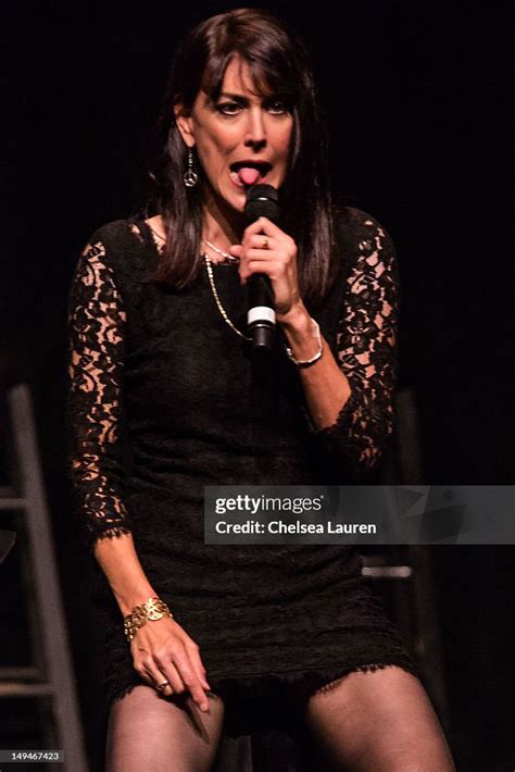 Comedienne Stephanie Miller Pretends To Take A Picture Up Her Dress News Photo Getty Images