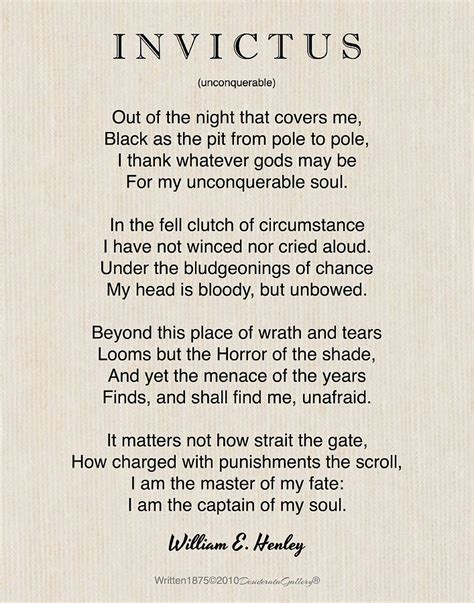 Invictus Poem Wallpaper