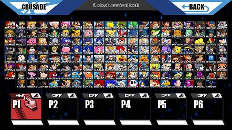 Super Smash Bros Crusade Project Dx Roster By Sgd1329 On Deviantart