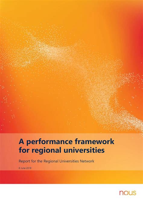 Pdf Run Workshop Paper A Performance Framework For Regional Performance Framework