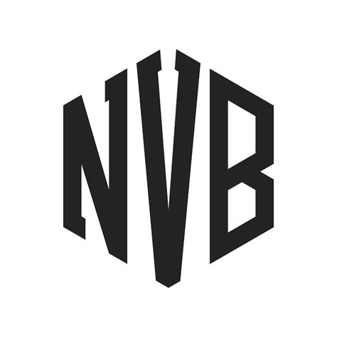 Premium Vector Nvb Logo Design Initial Letter Nvb Monogram Logo Using Hexagon Shape