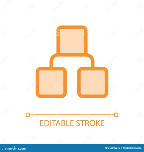 Infographic Blocks Pixel Perfect Glassmorphism Ui Icon Stock Vector