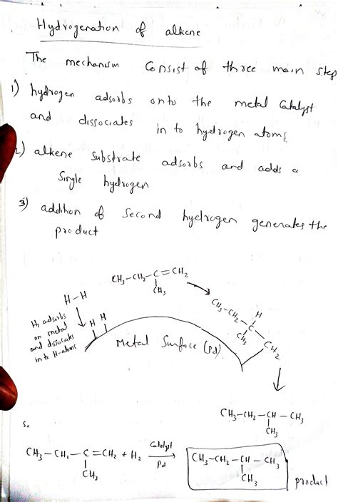 [Solved] Complete the following hydrogenation reactions.. CH3-CH2-C=CH2 + H2... | Course Hero