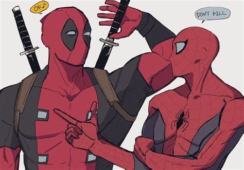 Pin By Tabby On Deadpool Deadpool And Spiderman Spideypool Deadpool