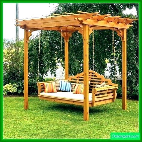 Top 20 Of Enhance Your Outdoor Space With Pergola Porch Swings On Stands