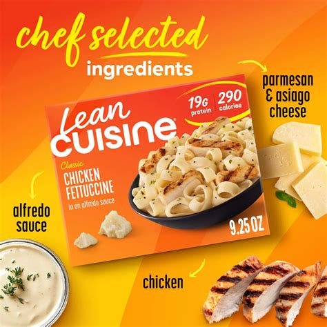 Lean Cuisine 19g Protein Chicken Fettuccine Frozen Meal Shop Entrees